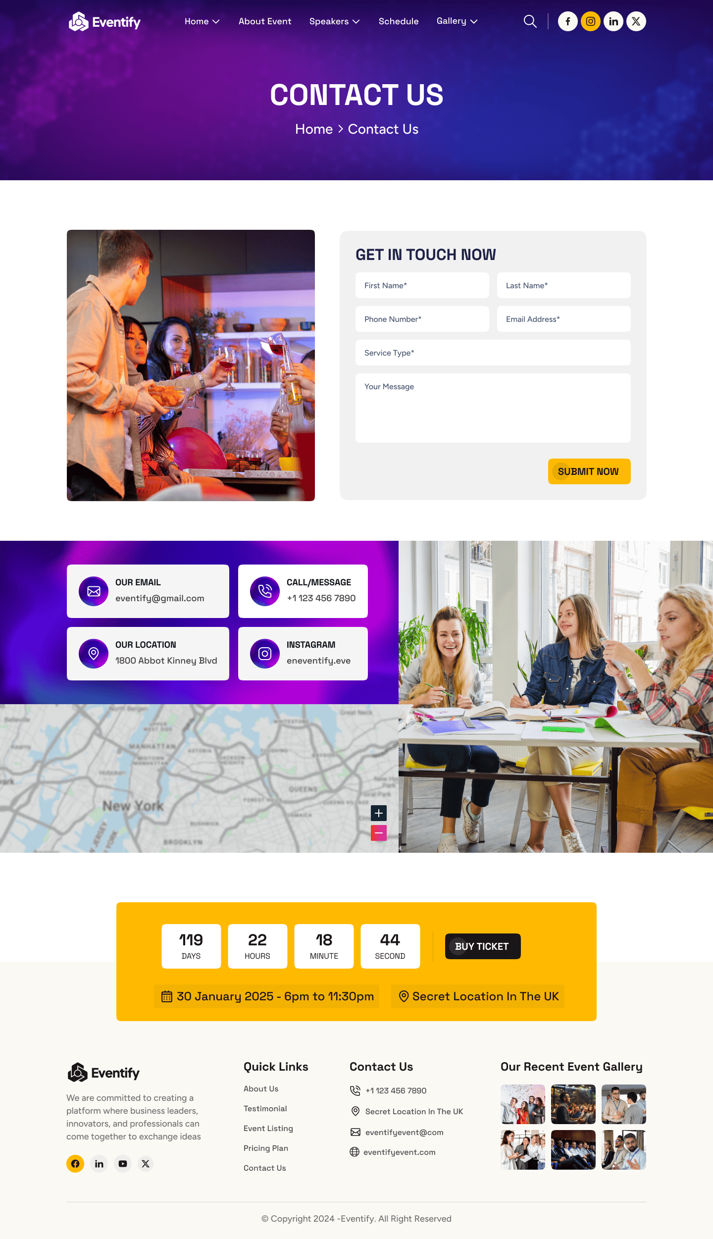Eventify - Multi-purpose Events & Conference Figma Template by alithemes